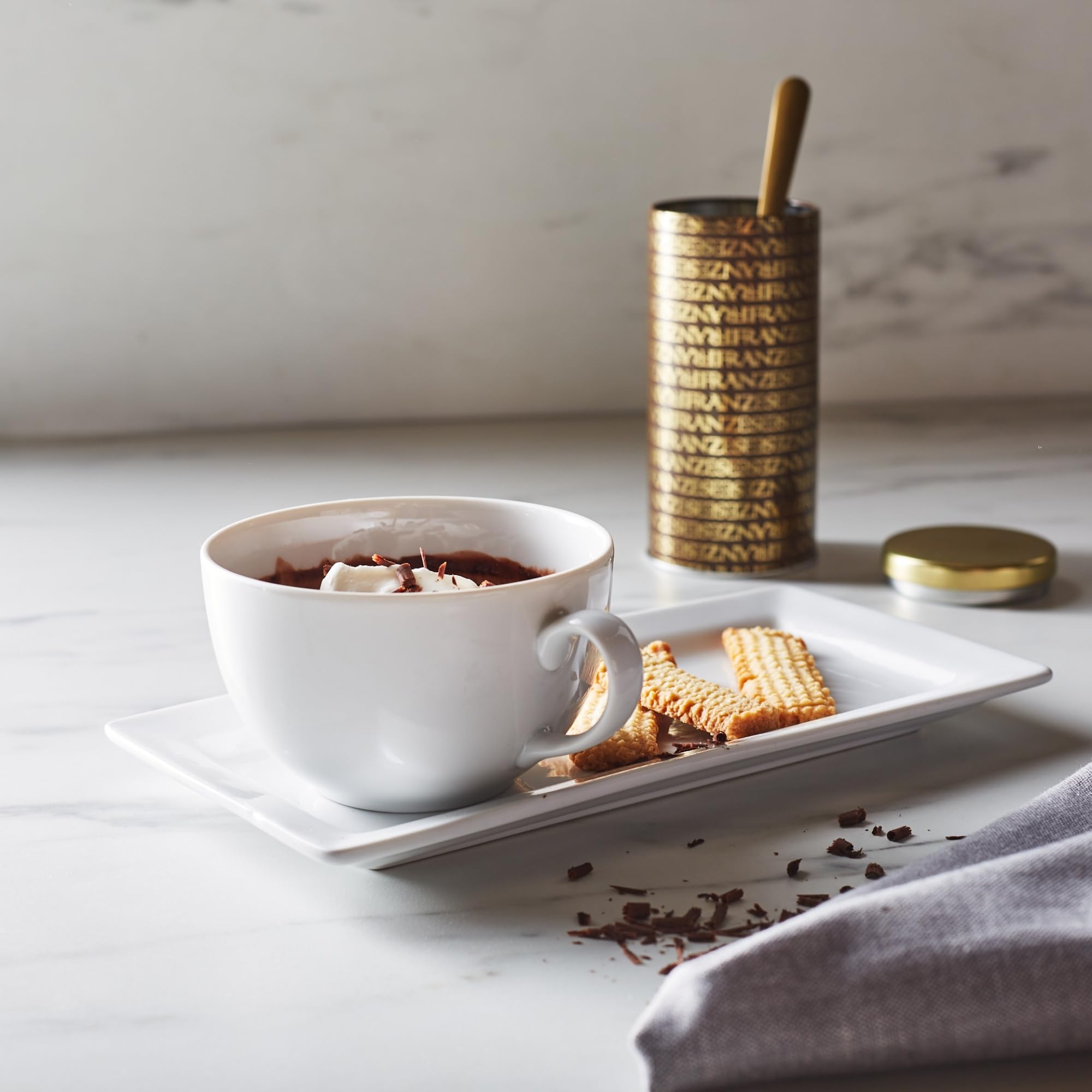 Franzese Italian Traditional Hot Cocoa Mix - Imported from Italy, 9 Oz Tin, Gluten-Free, Non-GMO, Enjoy as Gourmet Sipping Chocolate or Traditional Cocoa, Good for Baking, 1 Giftable Tin, 10 Servings