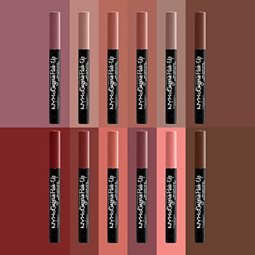 NYX PROFESSIONAL MAKEUP Lip Lingerie Push-Up Long Lasting Plumping Lipstick - Seduction (Reddish Brown Nude)