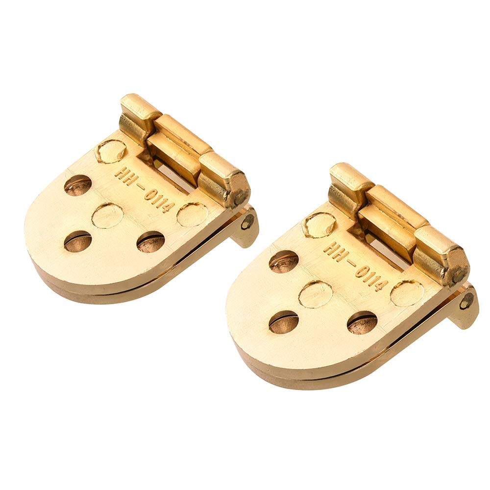 Dewell 2 Pcs 180 Degree Folding Flip Top Hinges, for Sewing Machine Table/Butler Table/Folding Table,FTH180