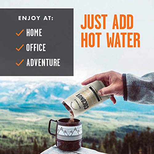 Treehouse Originals Organic Hot Chocolate | 72% Cacao Peruvian Dark Chocolate | Gluten-Free, Soy-Free, Hot Cocoa Mix | 1.2 oz (Coconut, 10 Pack)