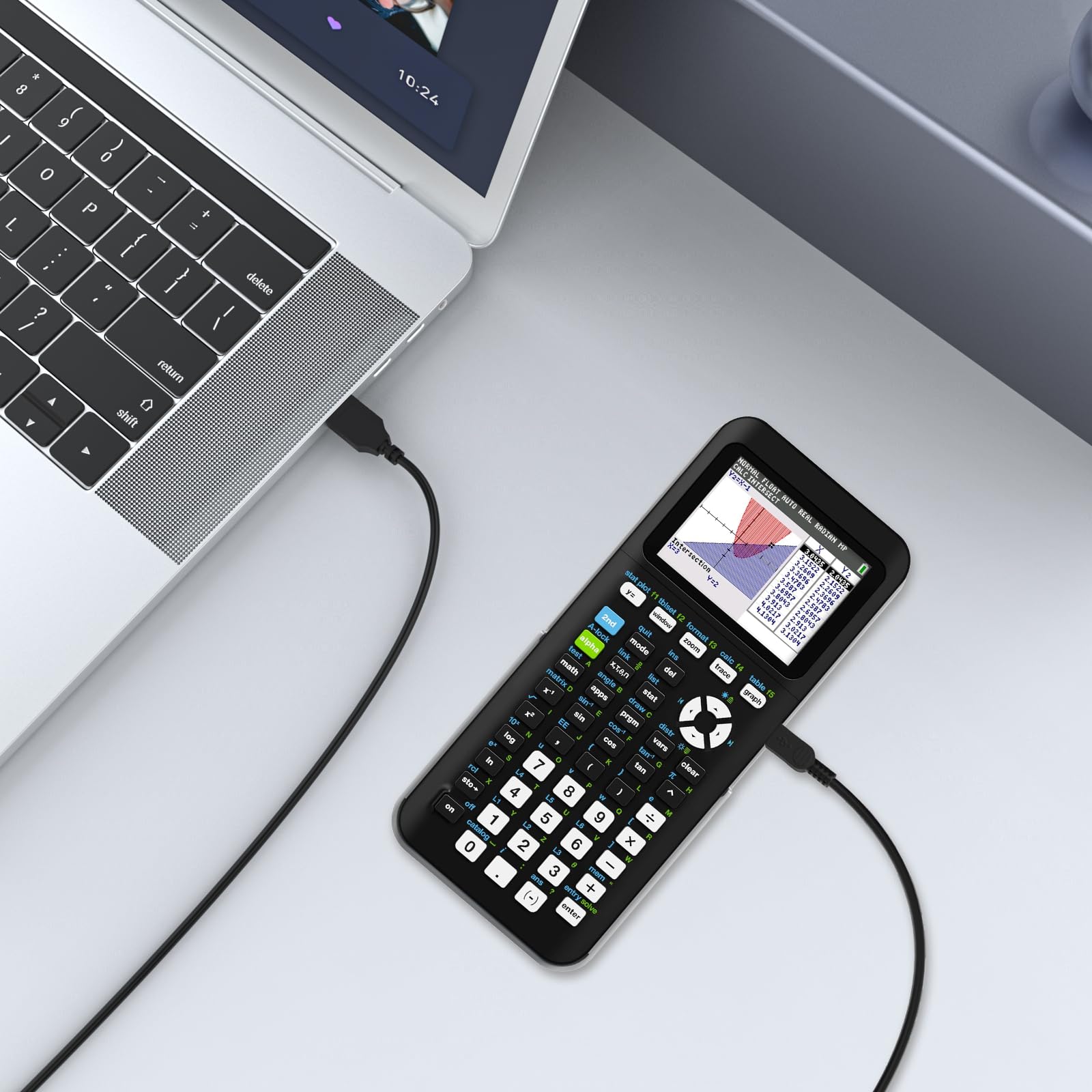 Sqrmekoko USB Charging Data Cable for TI-84 Plus, TI-84 Plus CE, TI 89 Titanium, TI Nspire CX/TI Nspire CX CAS Graphing Calculators