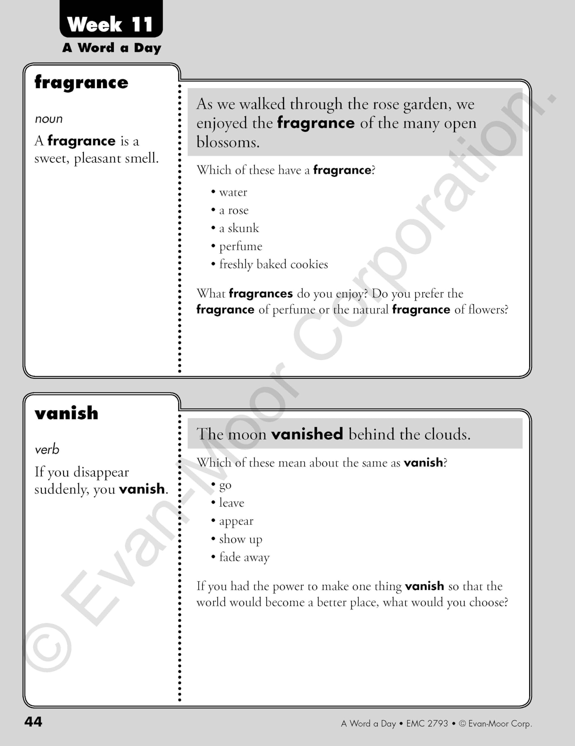 A Word a Day, Grade 3 Teacher Edition