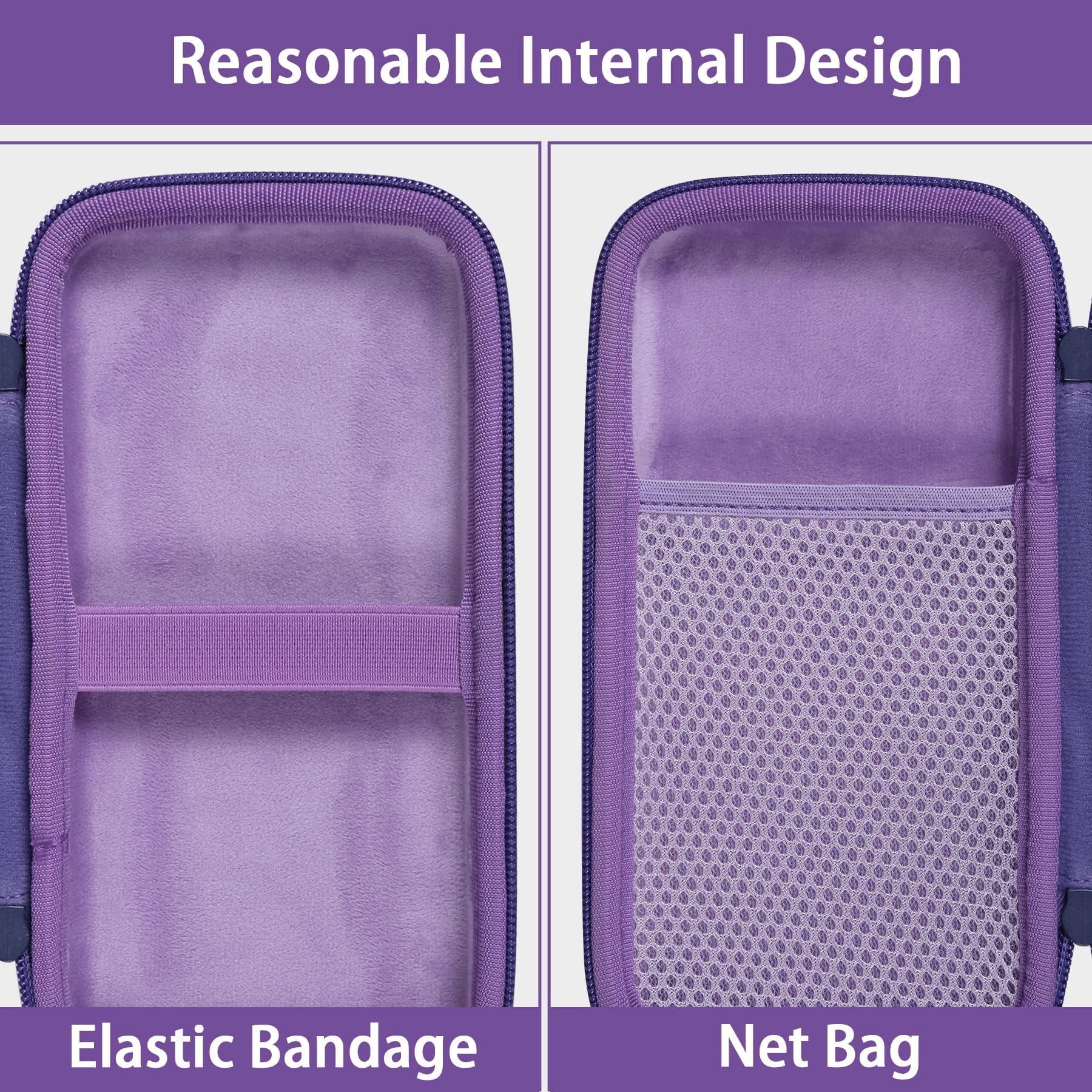 co2CREA x Texas Instruments for TI-84 Graphing Calculator Hard Case, Carrying Case for TI-84 Plus/TI-Nspire CX II CAS/TI-Nspire CX II/TI-83 Plus/TI-89 Titanium/TI-85/TI-86 Calculator, Purple