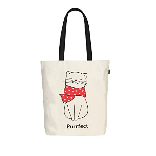 Ecoright Aesthetic Canvas Tote Bag for Women with Zipper, Tote Bag for Beach, Grocery, Travel, Work, Gym, Daily Use