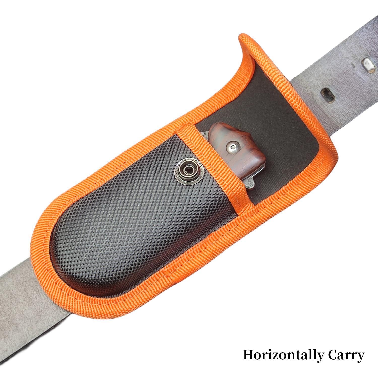 Nylon Sheath for 4''-4.25'' Multitool Knife,Horizontally Carry Knife Pouch Fits 4.25''-4.5'' Wide Folding Pocket Knife,Leatherman Tool Case,EDC Belt Holder COHOMELARS (Small Size)