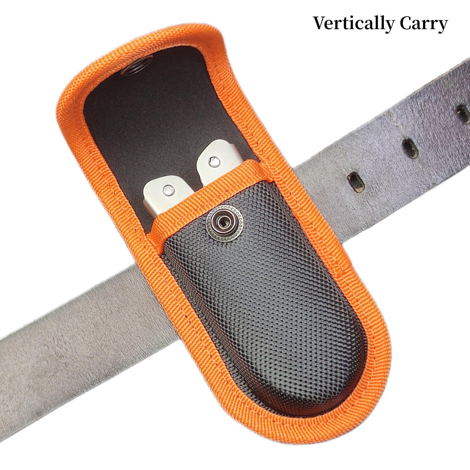 Nylon Sheath for 4''-4.25'' Multitool Knife,Horizontally Carry Knife Pouch Fits 4.25''-4.5'' Wide Folding Pocket Knife,Leatherman Tool Case,EDC Belt Holder COHOMELARS (Small Size)