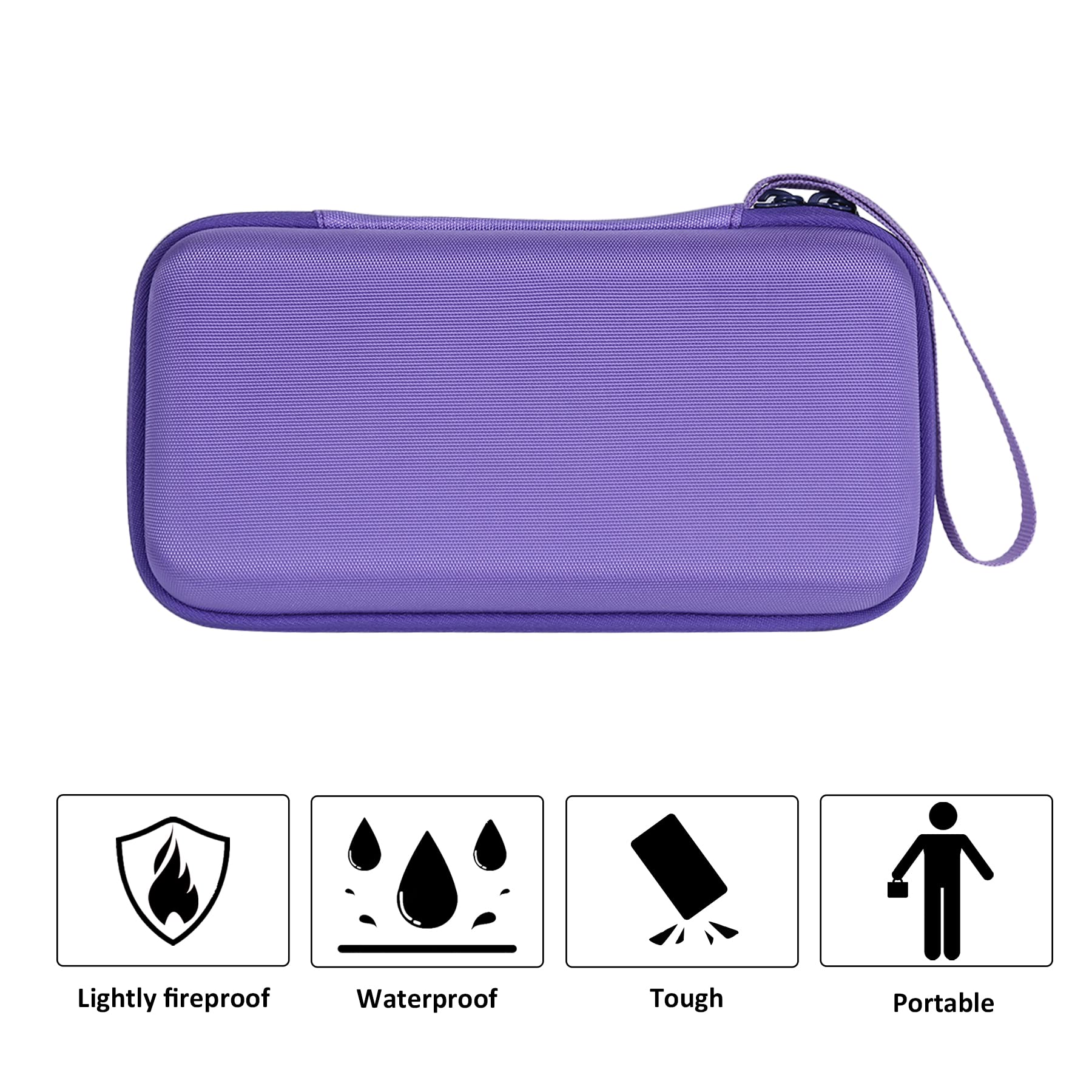 co2CREA x Texas Instruments for TI-84 Graphing Calculator Hard Case, Carrying Case for TI-84 Plus/TI-Nspire CX II CAS/TI-Nspire CX II/TI-83 Plus/TI-89 Titanium/TI-85/TI-86 Calculator, Purple
