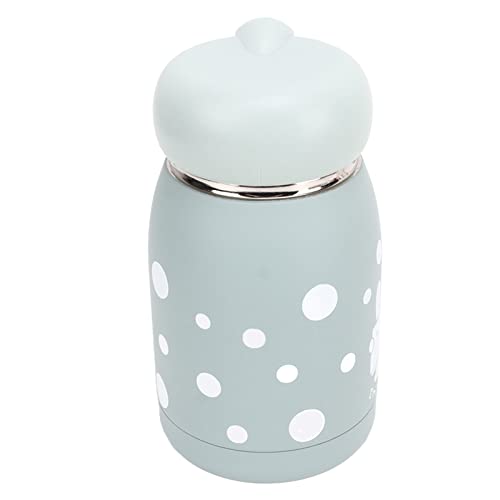 GLOGLOW Insulated Water Bottle, Stainless Steel 12 Ounce Insulation Cup for Kids, Rabbit Pattern, Double Wall for Travel (Blue)