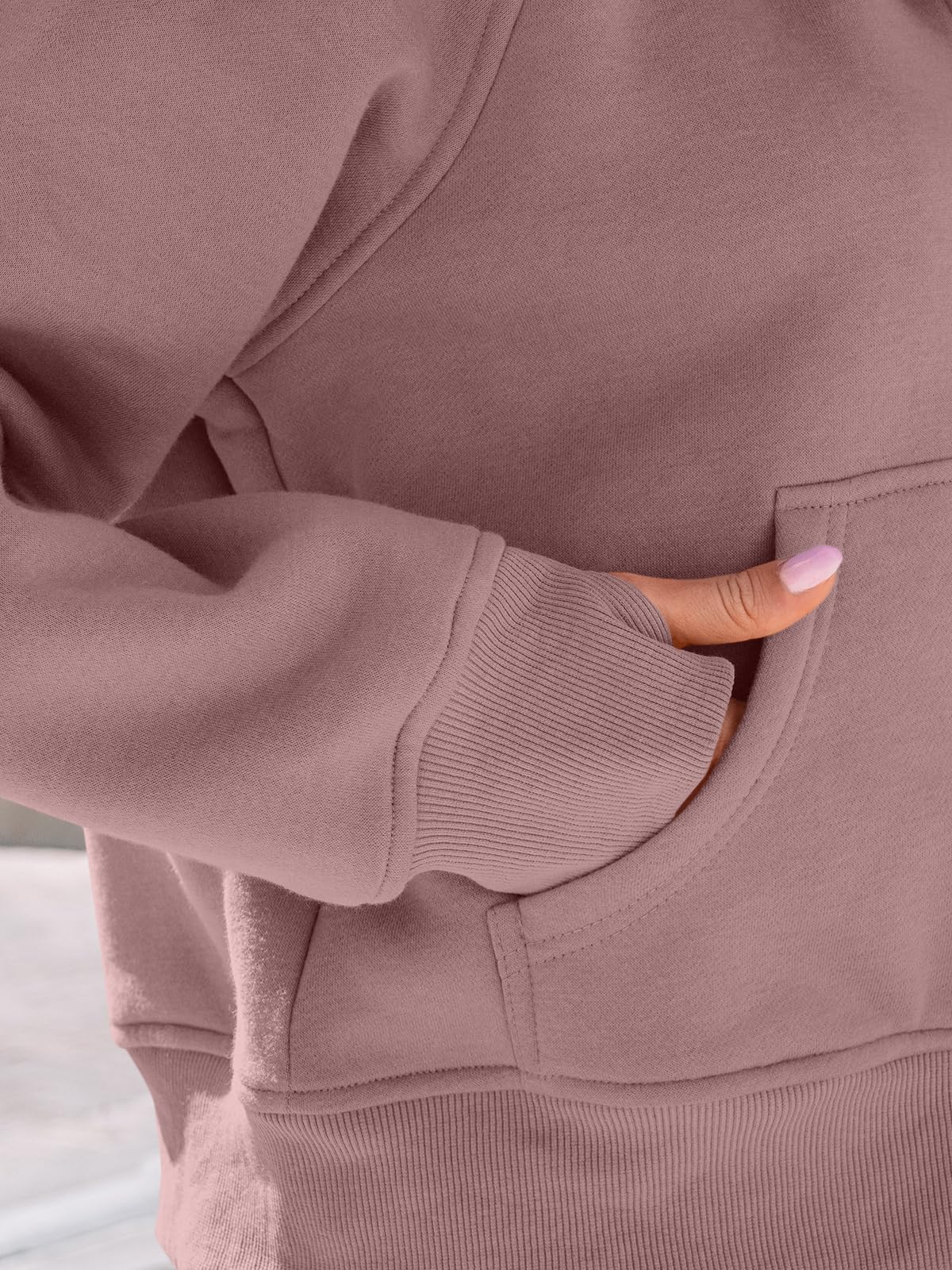 AUTOMET Womens Zip Up Hoodies Fleece Jackets Oversized Sweatshirts Fall Fashion Outfits 2025 Sweaters Winter Clothes Darkpink S