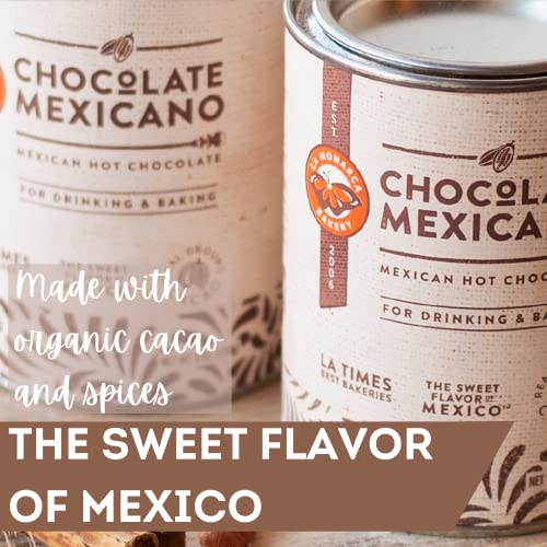 Mexican Hot Chocolate, 8 Ounce (Pack of 2), Authentic Mexican Style Hot Chocolate Mix with Organic Cacao Beans and Cinnamon by La Monarca Bakery