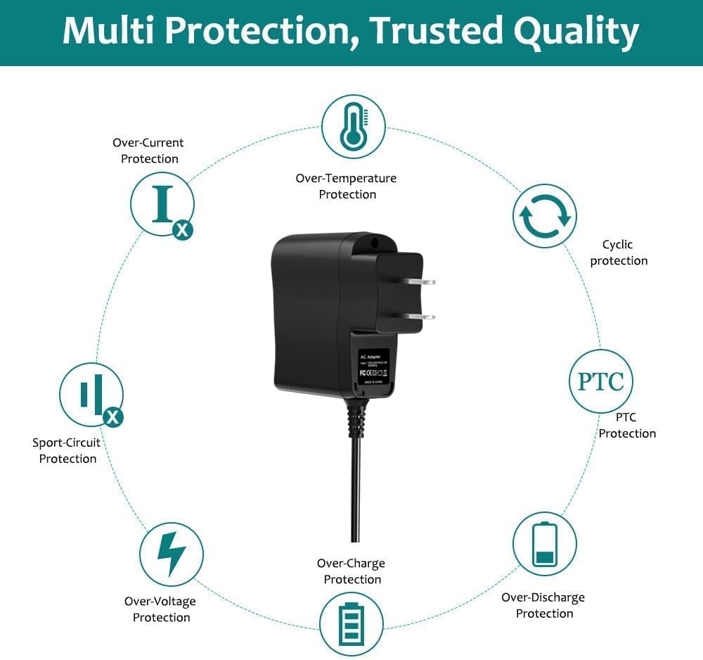 J-ZMQER AC Adapter Compatible with Texas Instruments TI-Nspire CX Graphing Calculator Power Supply