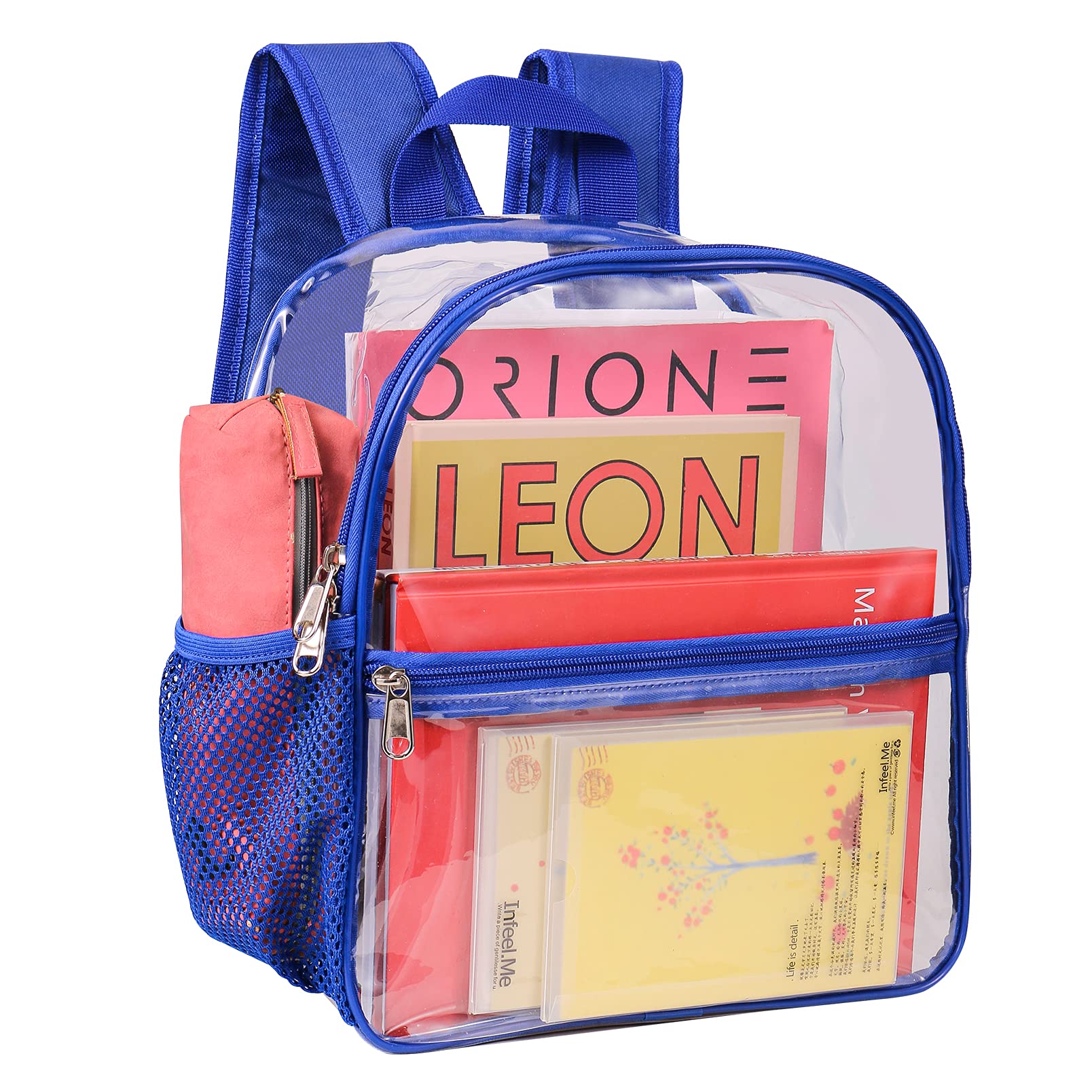 USPECLARE Clear Backpack for Stadium Approved 12×6×12, Water proof Clear Bag for Stadium Events and Concert Work Sport Event