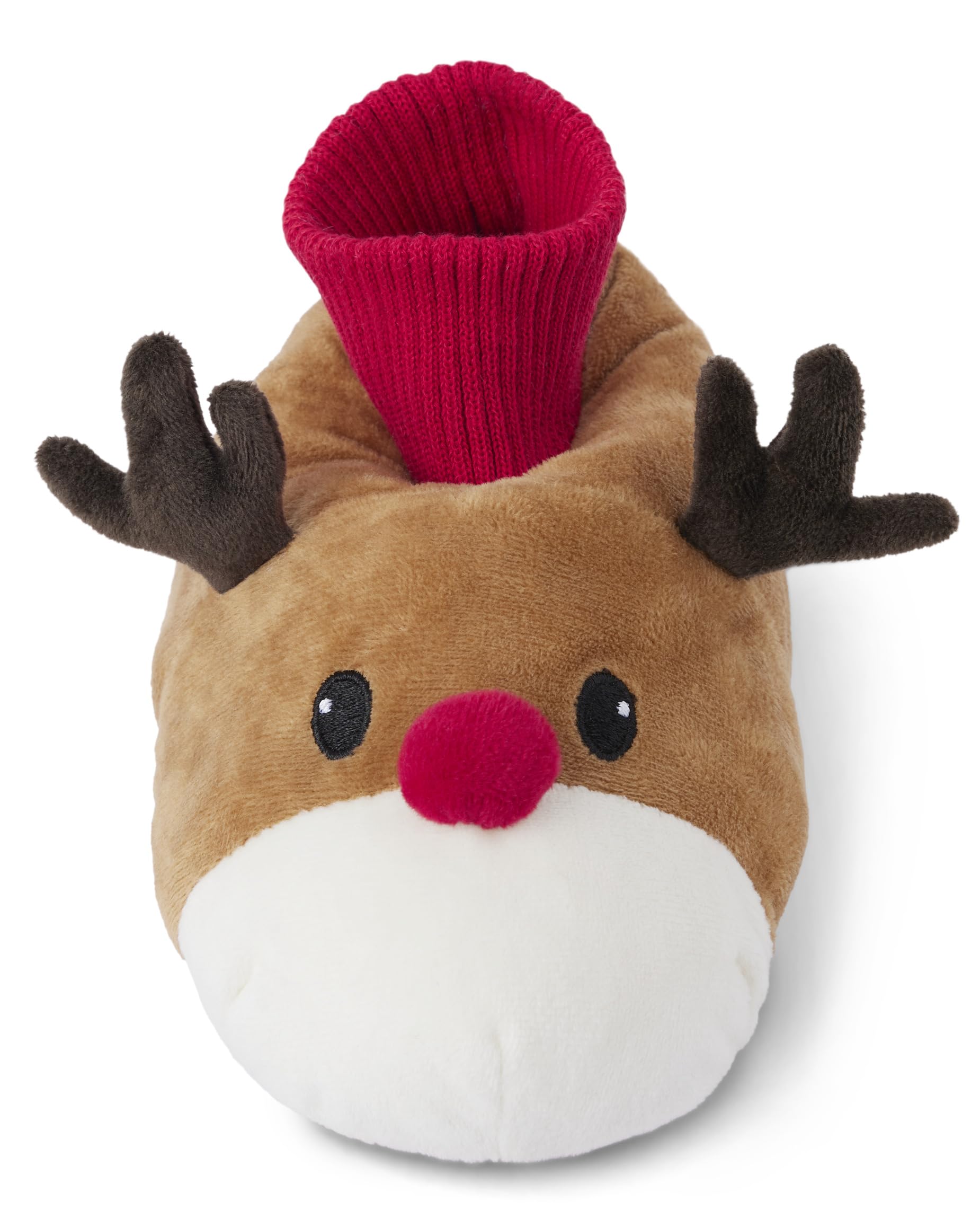 Gymboree,and Toddler Slip Resistant Home Slipper,Christmas Reindeer,2-3 Youth