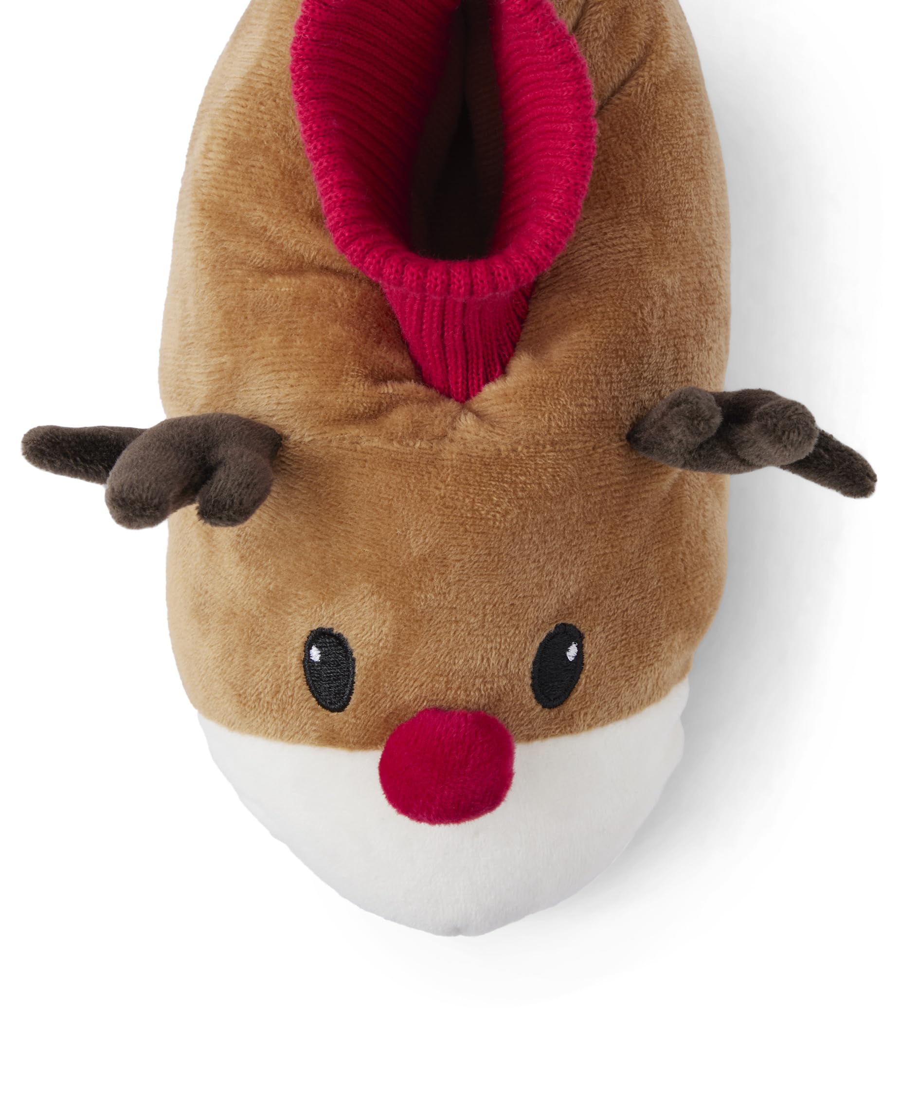 Gymboree,and Toddler Slip Resistant Home Slipper,Christmas Reindeer,2-3 Youth