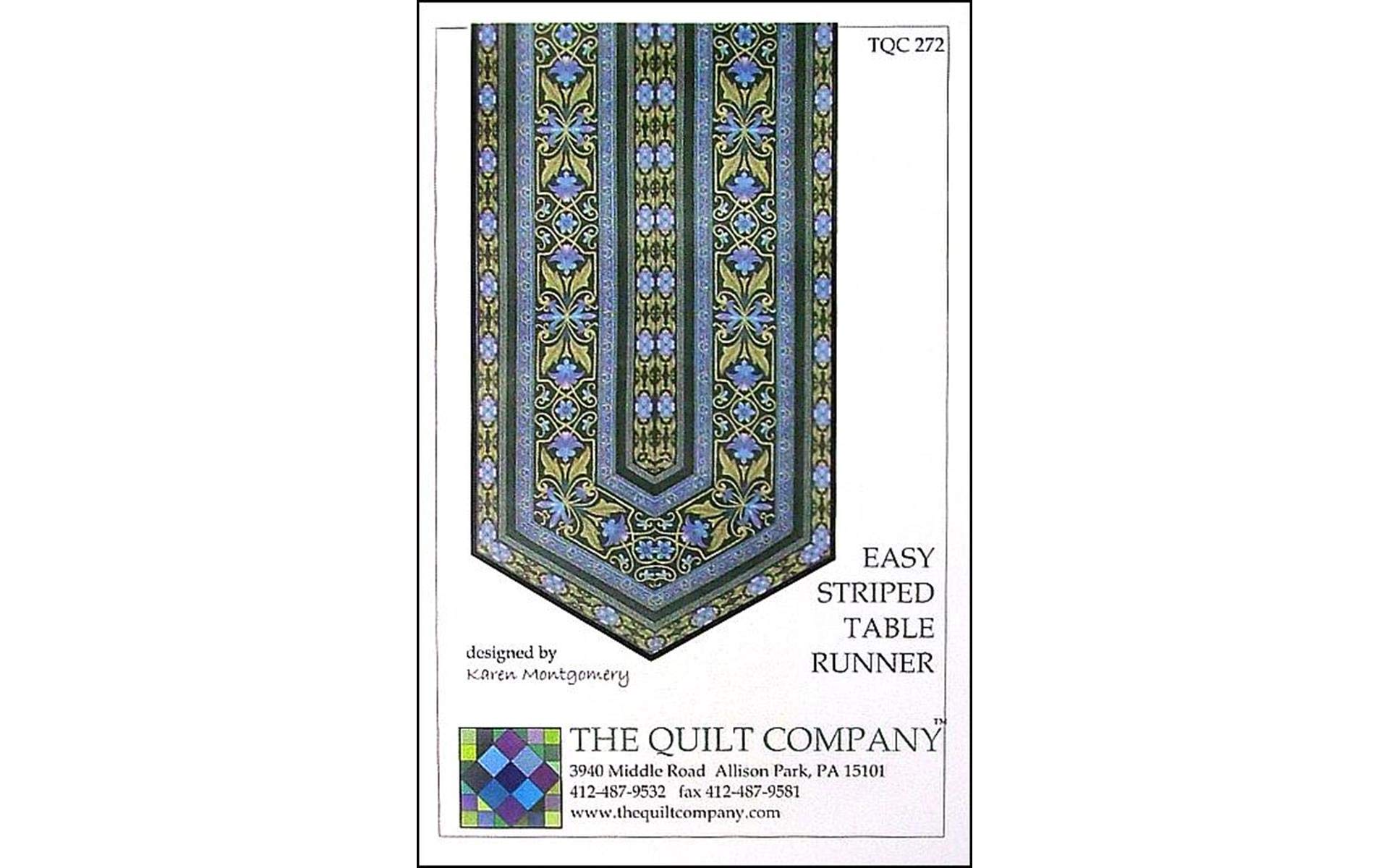 The Quilt Company Easy Striped Table Runner Sewing Patterns