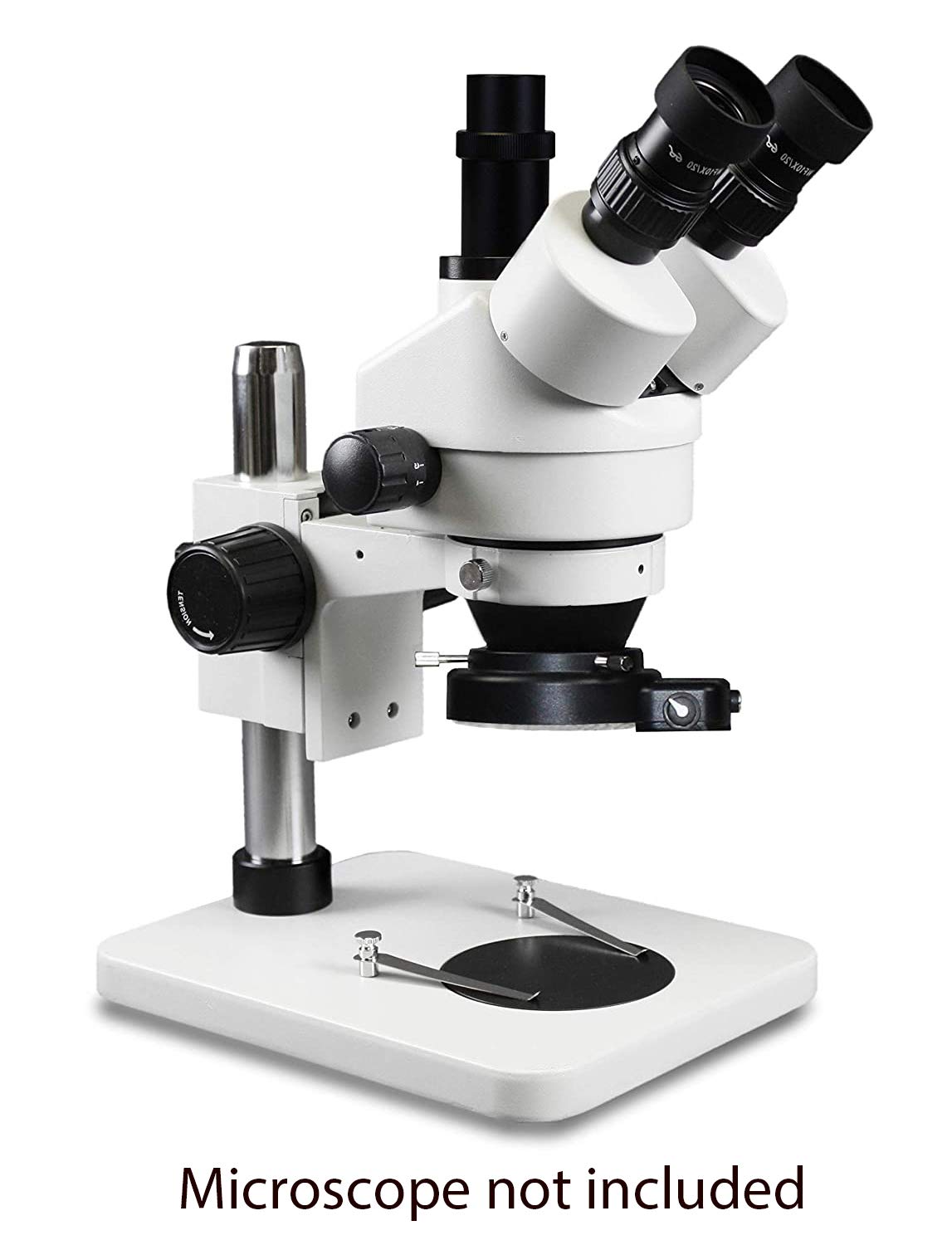 Vision Scientific VMLIFR-09B Black Adjustable 144 LED Ring Light for Stereo Microscope | 2.5" (62.5mm) Inside and 3.64" (92.5mm) Outside Diameters | 1-7/8" (48 mm in Diameter) Ring Adapter Included