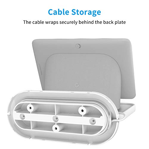 HomeMount Mount for Google Nest Hub - Wall Mount Holder Shelf Compaitble with Google Nest Hub/NEST HUB (2nd gen)/NEST HUB MAX (White)