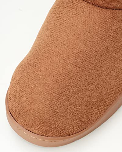 bebe Girls' Winter Boots - Quilted Woven Knit Winter Boots with Turn Cuff Sock Lining (Toddler/Girl), Size 2 Little Kid, Cognac