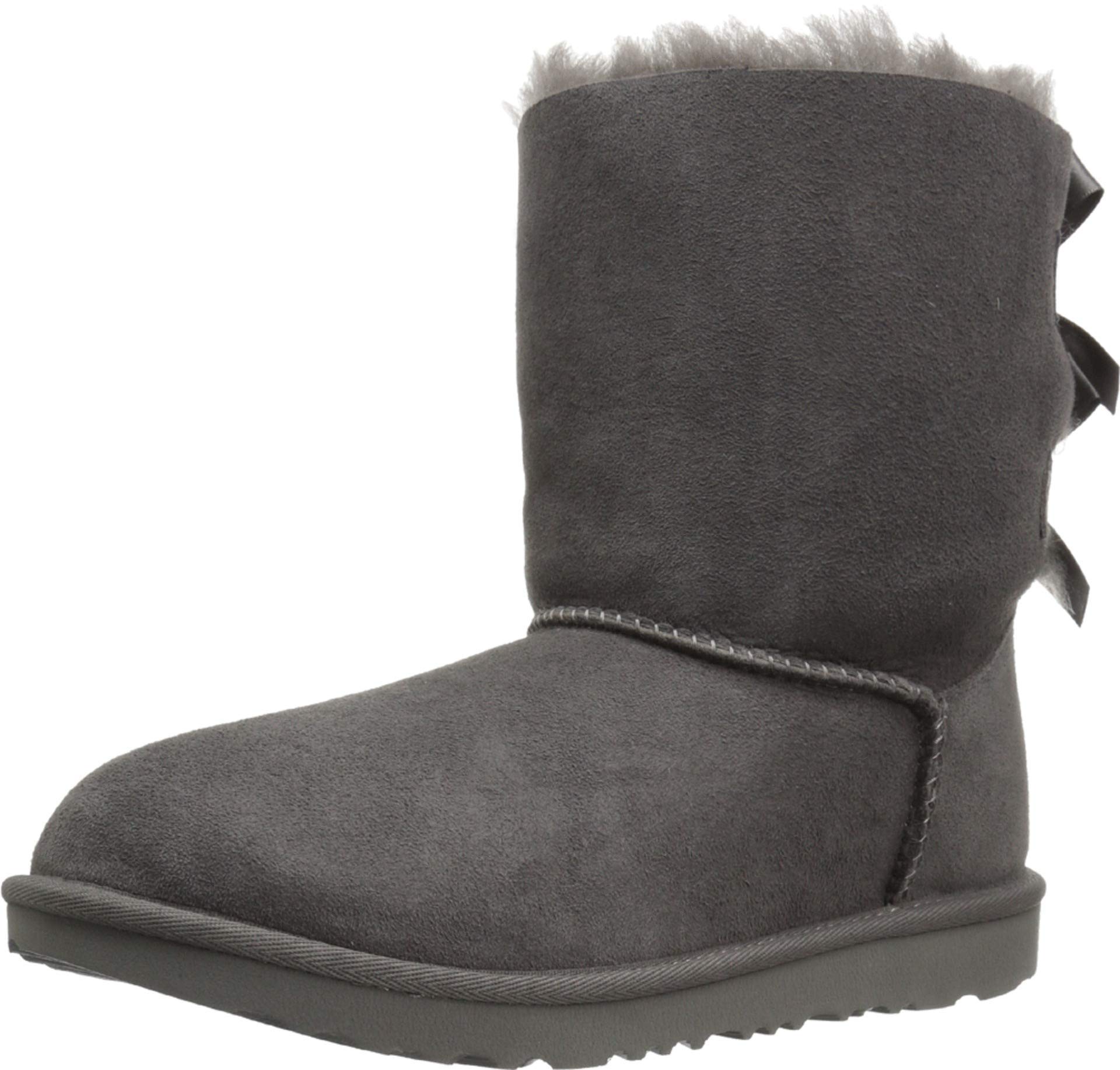 UGG Unisex-Child Bailey Bow Ii Boot, Grey, 04