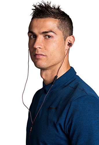 ROC Model III - Silver by Cristiano Ronaldo Wired Sport Earbuds in-Ear Headphones New 2018 Silver