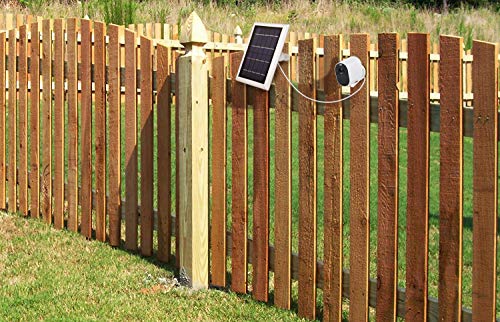 [Updated Version] Wasserstein Solar Panel with 13.1ft/4m Cable Compatible with Arlo Essential Spotlight/XL Spotlight Camera (1-Pack, White) (NOT Compatible with Arlo Ultra, Pro 1/2/3, HD, Floodlight)