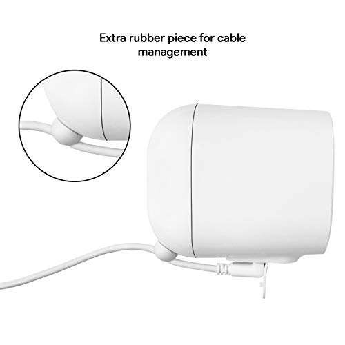 [Updated Version] Wasserstein Solar Panel with 13.1ft/4m Cable Compatible with Arlo Essential Spotlight/XL Spotlight Camera (1-Pack, White) (NOT Compatible with Arlo Ultra, Pro 1/2/3, HD, Floodlight)