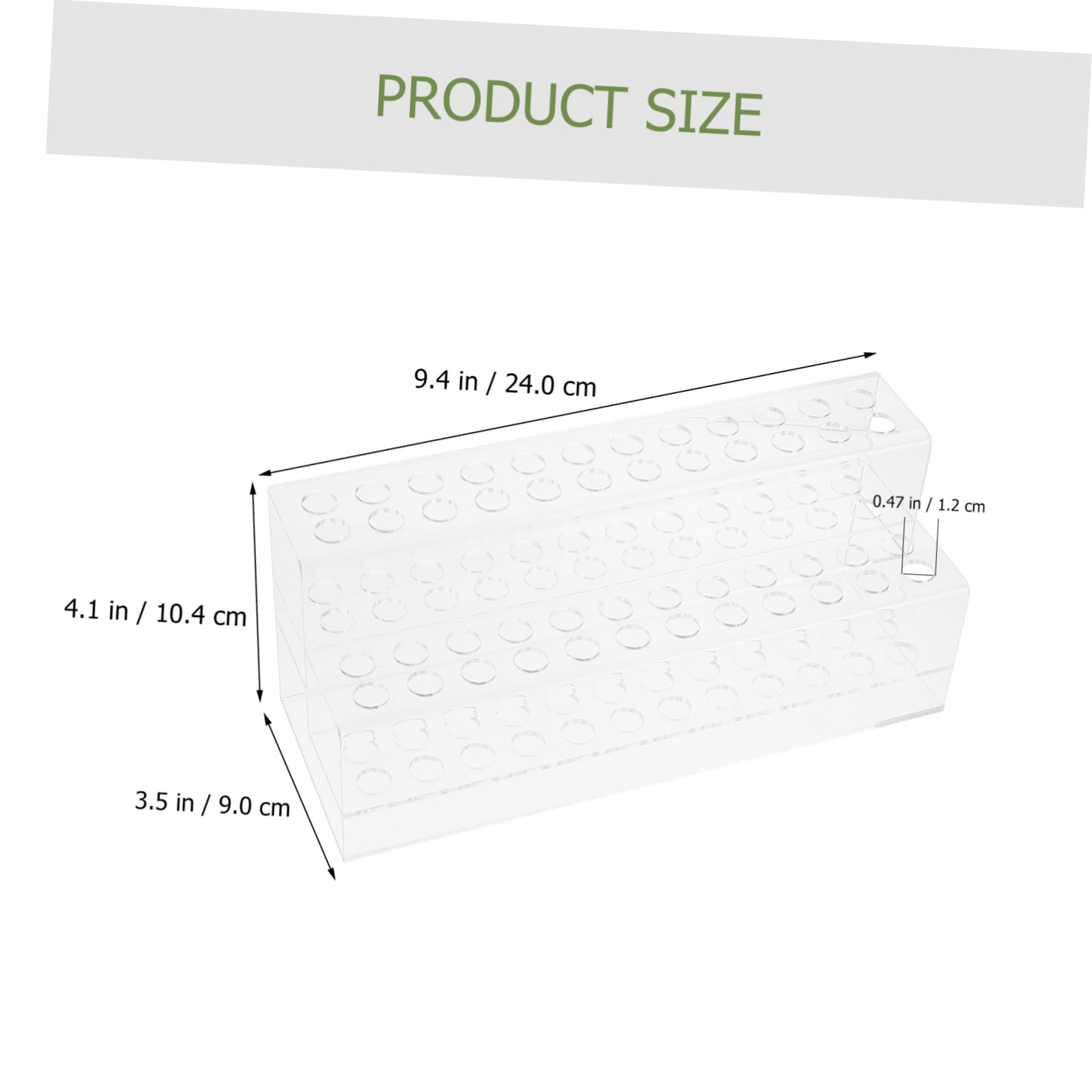 Cabilock Pen Showcase Display Acrylic Material Stationery Holder 48 Slots Stand for Pen Makeup Brush Storage Organizer