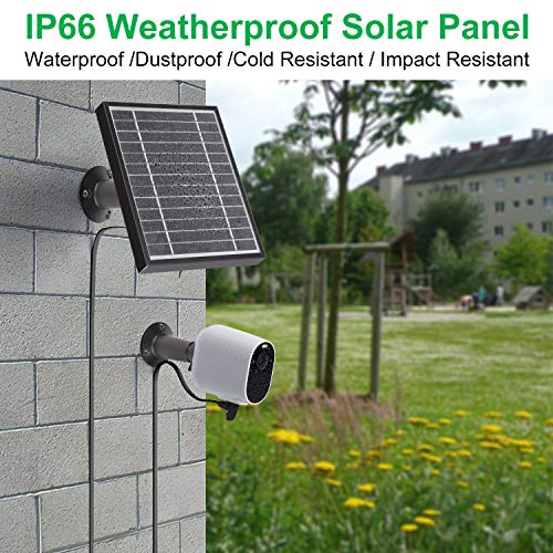 UYODM 3 Pack Solar Panel for Arlo Essential Spotlight | Weather Resistant, 16.5Ft Outdoor Power Charging Cable, Adjustable Mount | Not for Arlo HD Pro Pro2 Pro3 - Black