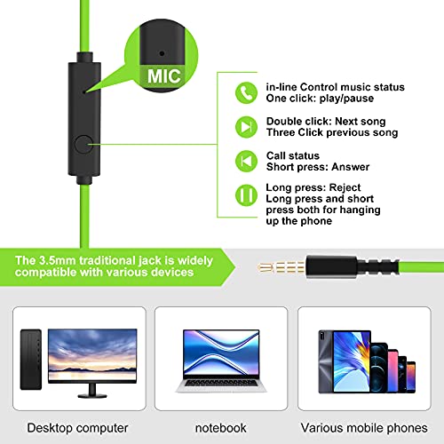 mucro Wired Over-Ear Headphones Sports Running Foldable Headphones Behind The Neck Headphones for Jogging Gym Workout with Microphone