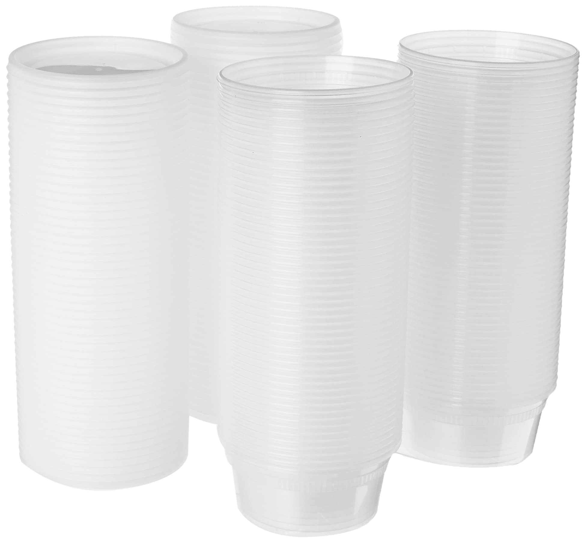 Asporto 12 Ounce To Go Boxes, 100 Microwavable Round Soup Containers - Clear Plastic Lids Included, Do Not Contain BPA, Clear Plastic Soup Containers, Disposable - Restaurantware