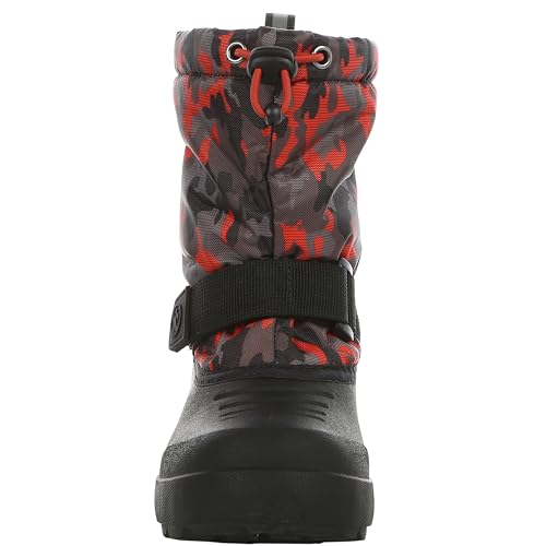 Northside Kid's Frosty Insulated Winter Snow Boots - Brown/Orange, 2 Little Kid
