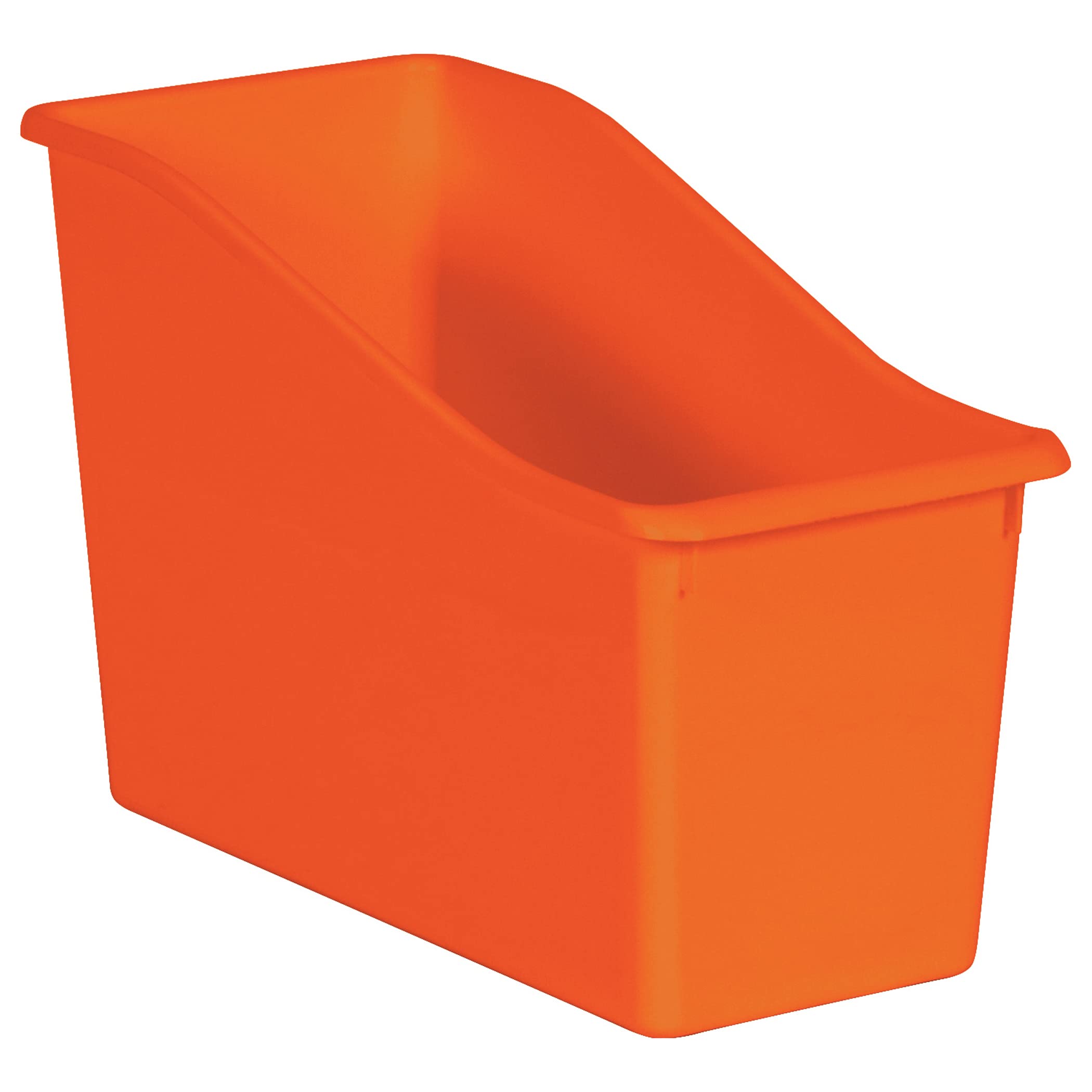 Teacher Created ResourcesĀ® Orange Plastic Book Bin