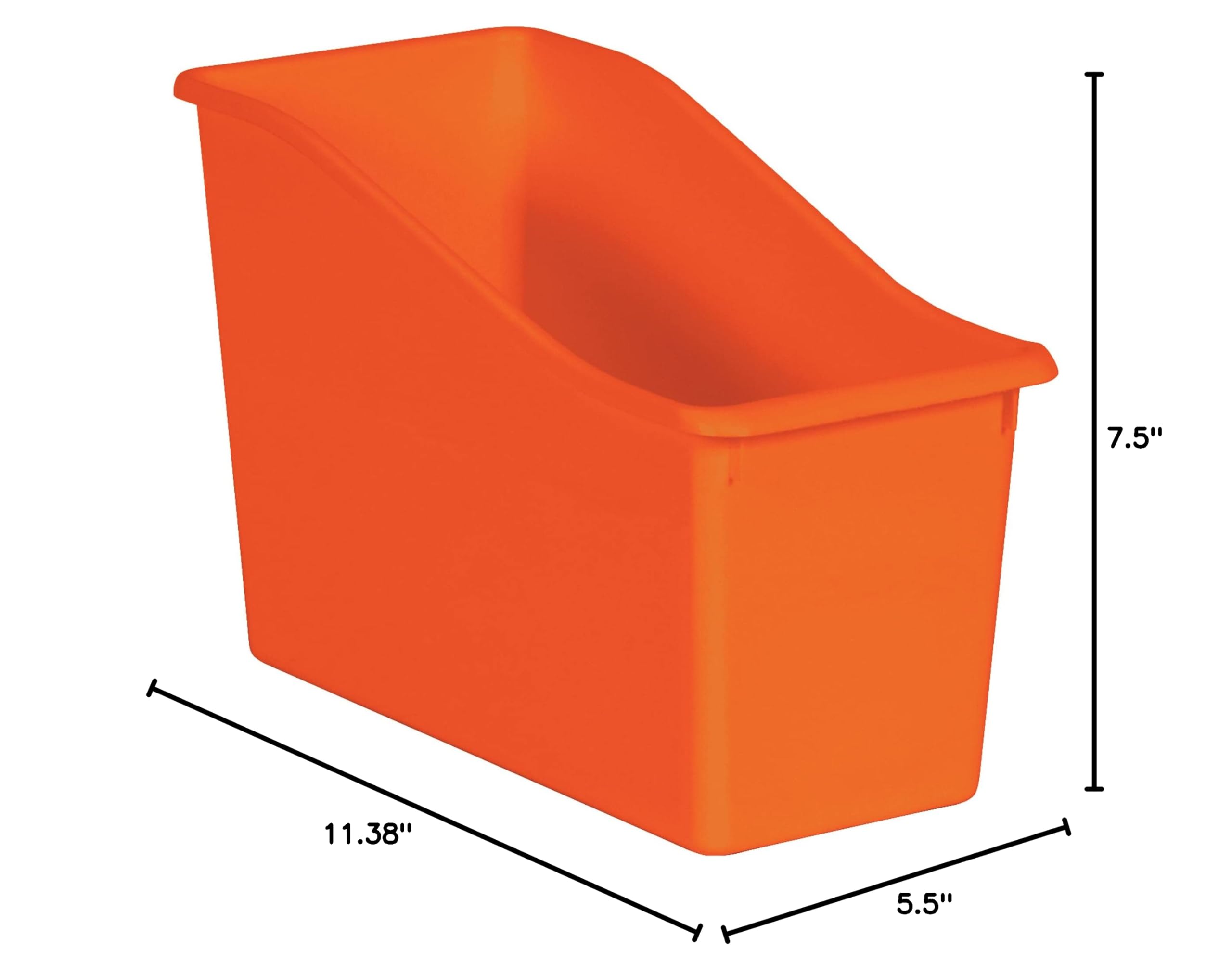 Teacher Created Resources® Orange Plastic Book Bin