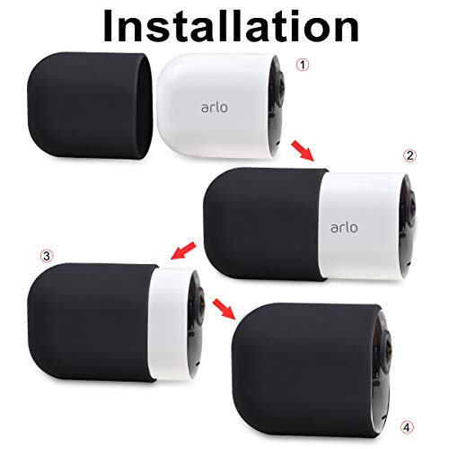 Silicone Skins for Arlo Pro 4/Arlo Ultra 2, 4 Pack Protective Case Cover for Arlo Ultra/Ultra 2 & Arlo Pro 4/Pro 3 Camera