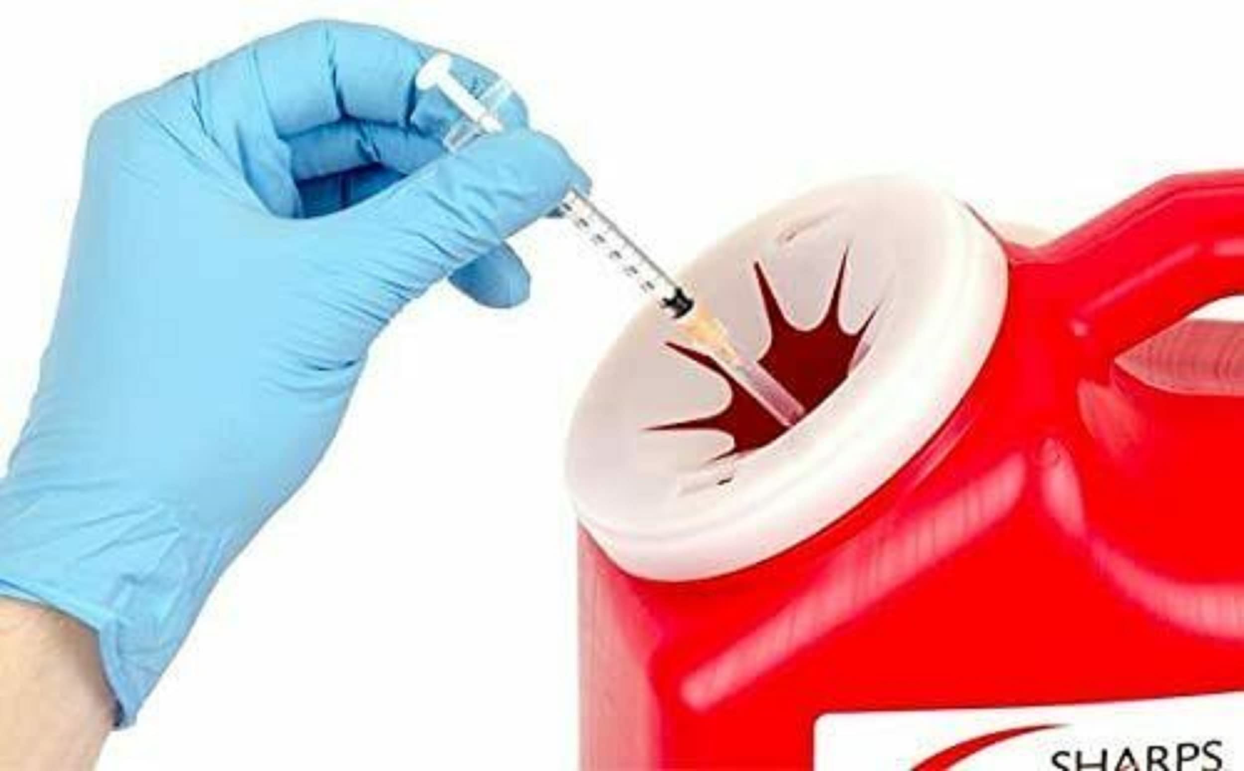 Sharps Compliance 13000-008 Sharps Recovery System 3 gal Needle Disposal Container, English, 15.34 fl. oz., Plastic, 1 x 1 x 1