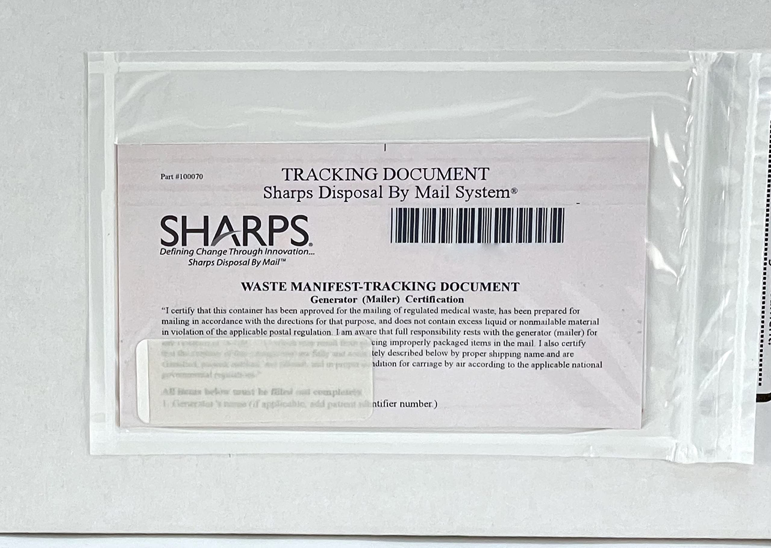 Sharps Compliance 13000-008 Sharps Recovery System 3 gal Needle Disposal Container, English, 15.34 fl. oz., Plastic, 1 x 1 x 1