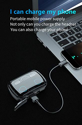 TEDATATA True Wireless in-Ear Headphones - Mini Compact Sports Running Headset,Bluetooth, Fast Pair, Comfortable, Music, Wireless Calls, Native Voice Assistant