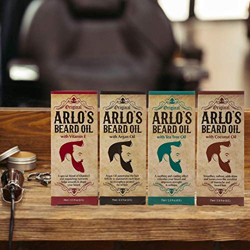 Arlo's 99% Natural Original Beard Oil, Pro-growth Growth Enhancer, 2.5 Fluid Ounce