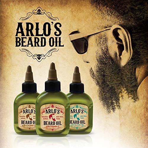 Arlo's 99% Natural Original Beard Oil, Pro-growth Growth Enhancer, 2.5 Fluid Ounce