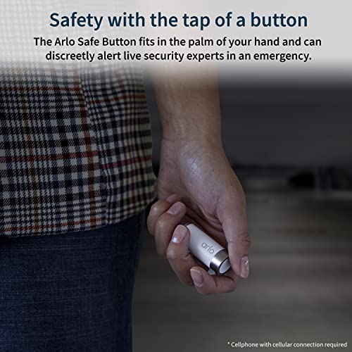 Arlo Safe Family Bundle - 1-Year Safe Family Plan & 2 Safe Button Accessories - Safety Keychain for Women, Elderly Assistance Products, College Essentials, Tracking Device for Kids, Personal Safety