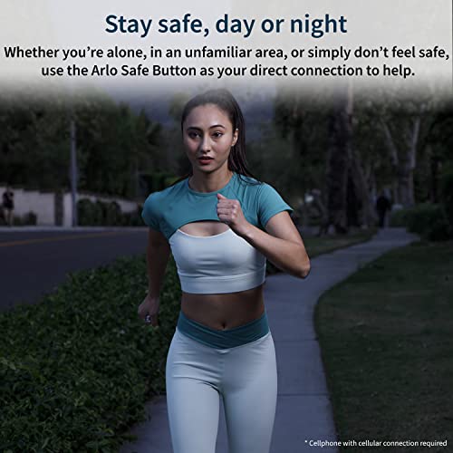 Arlo Safe Family Bundle - 1-Year Safe Family Plan & 2 Safe Button Accessories - Safety Keychain for Women, Elderly Assistance Products, College Essentials, Tracking Device for Kids, Personal Safety