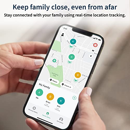 Arlo Safe Family Bundle - 1-Year Safe Family Plan & 2 Safe Button Accessories - Safety Keychain for Women, Elderly Assistance Products, College Essentials, Tracking Device for Kids, Personal Safety