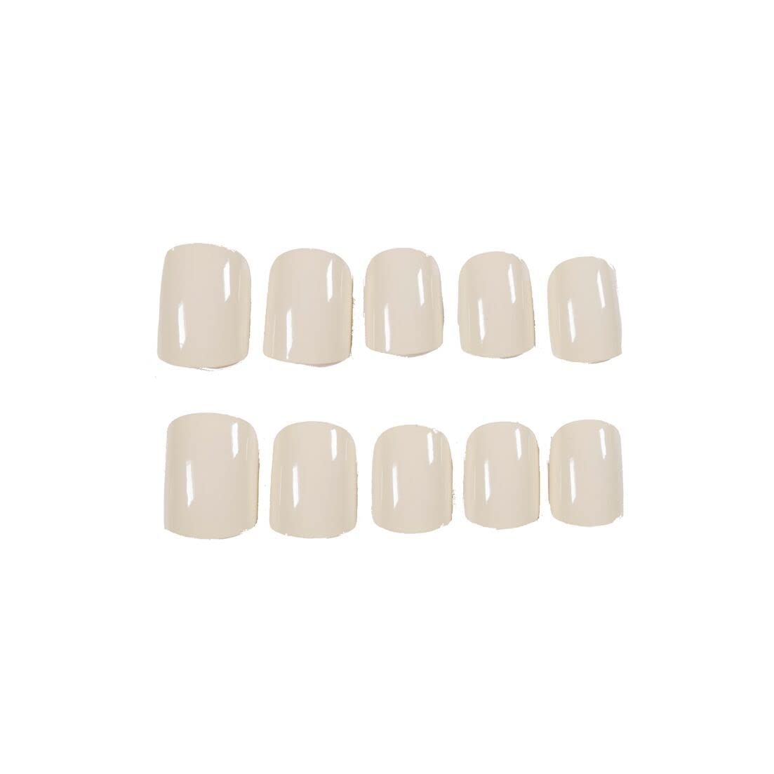 Diduikalor 24PCS French Stick on Nails, Coffin Fake Nails with Nail Glue Square Press on Nails Short, Reusable Uñas Acrilicas Con Diseños, Cute Nails for Women