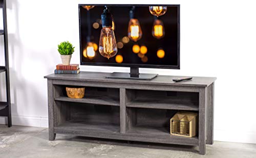 VIVO Black Universal TV Stand for 32 to 50 inch LCD LED Flat Screens, Tabletop VESA Mount with Tempered Glass Base and Cable Management STAND-TV00J