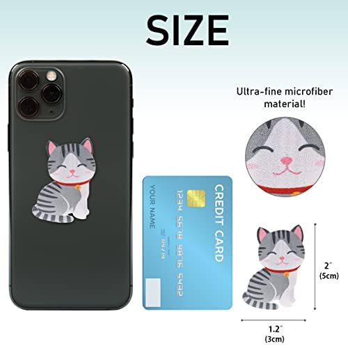 HOMSSEM Screen Cleaner Wipes– 6-PackFunny Phone Screen Cleaner Sticker – Premium Microfiber Electronics Cleaner for Phones, Tablets, Camera Lenses, Gadgets – Cute Animal Designs