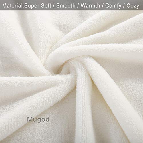 Mugod Tropical Flowers Throw Blanket Seamless Exotic Floral Pattern Bird of Paradise Decorative Soft Warm Cozy Flannel Plush Throws Blankets for Bedding Sofa Couch 60 X 80 Inch