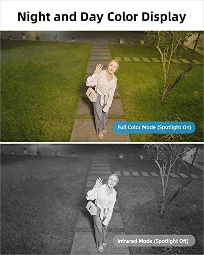 AOSU Security Cameras Wireless Outdoor, 2K HD Home Security System with 166° Ultra-Wide View, 365-Day Battery Life, Night Vision, IP67, No Monthly Fee, Work with Alexa, Google Assistant