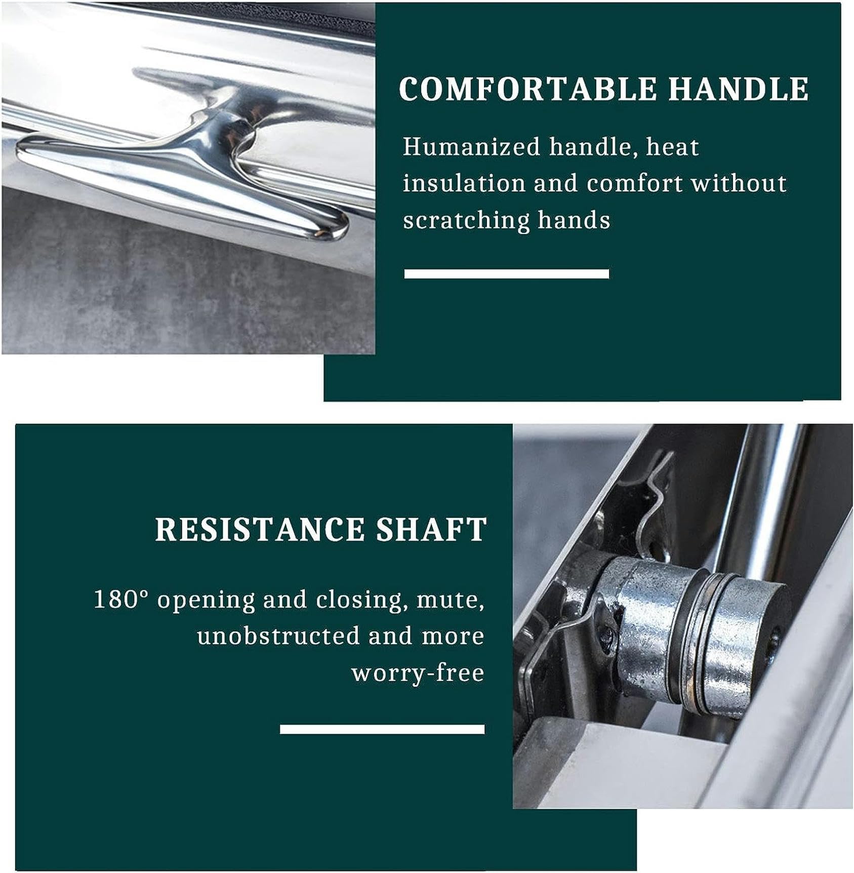 FLTRGO Chafing Dish Set, 9L Stainless Steel Buffet Trays Food Server with Fully Retractable Roll Top Lid, for Restaurant Catering Parties Weddings Picnics,Invisible