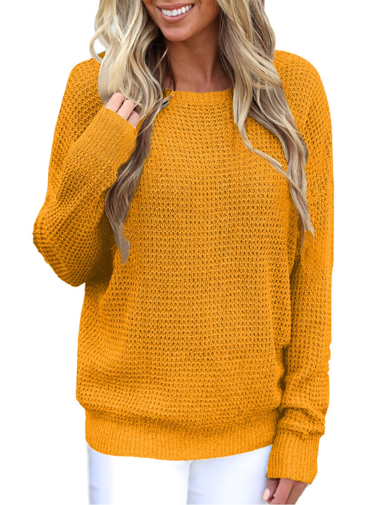 Asvivid Soft Criss Cross V Neck Knit Sweaters for Women Fall Trendy Open Back Women Sweater Solid Cozy Chunky Ovesized Pullover Tops M