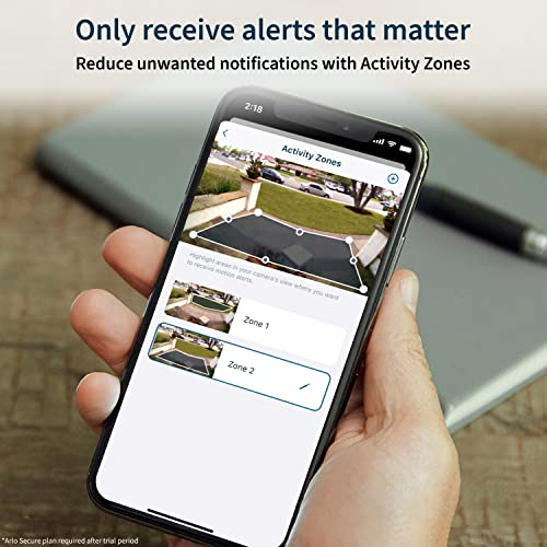Arlo Pro 4 Spotlight Camera - 3 Pack - Wireless Security, 2K Video & HDR, Color Night Vision, 2 Way Audio, Wire-Free, Direct to WiFi No Hub Needed, White - VMC4350P